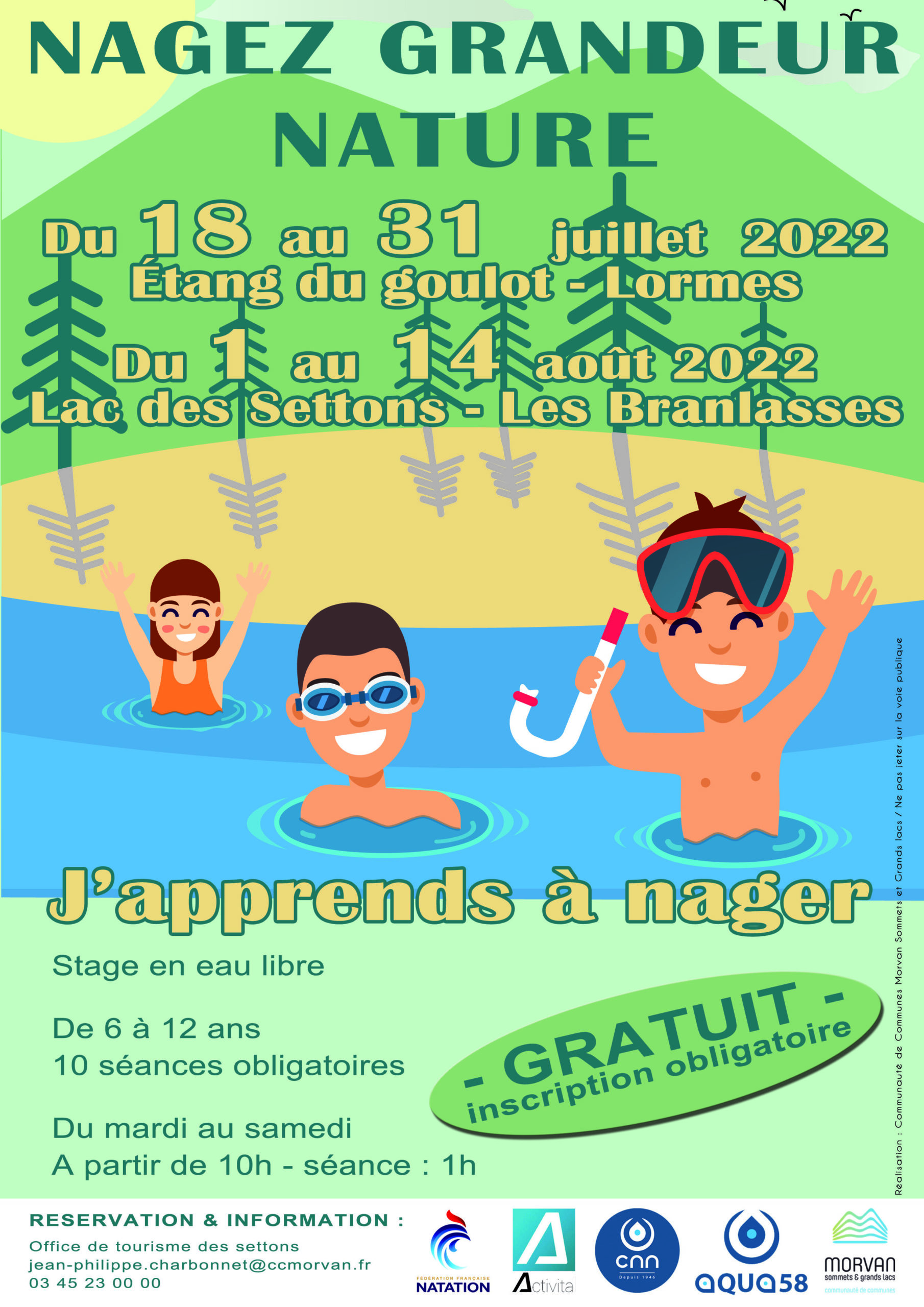 Nagez grandeur nature - Centre Social Intercommunal des Portes du Morvan